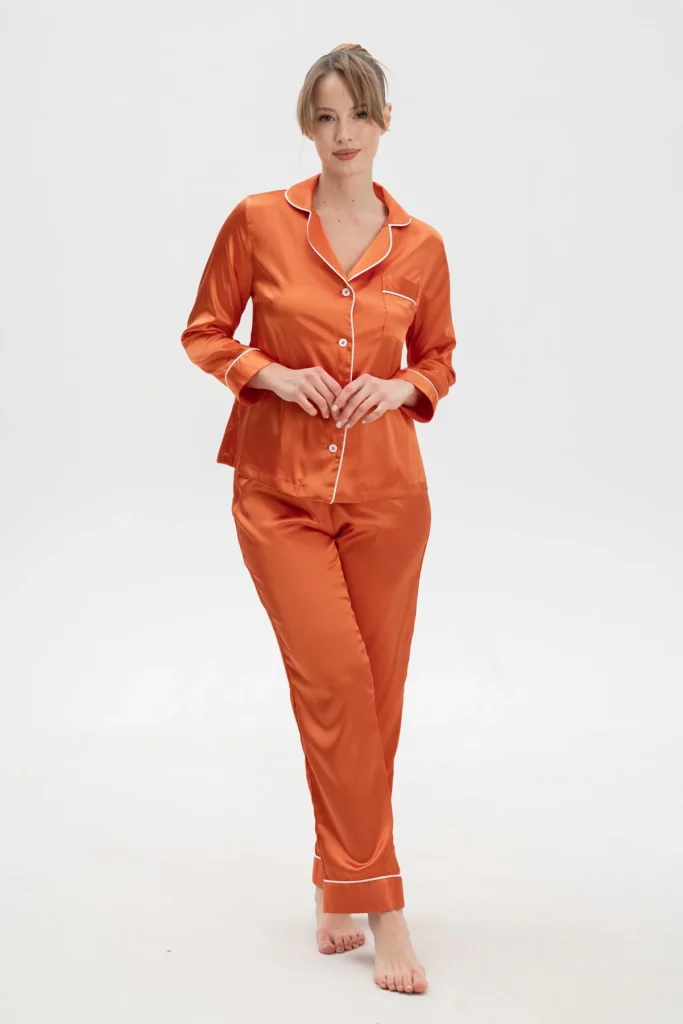 Burnt Orange Pyjamas - IDENTITY LINGERIE