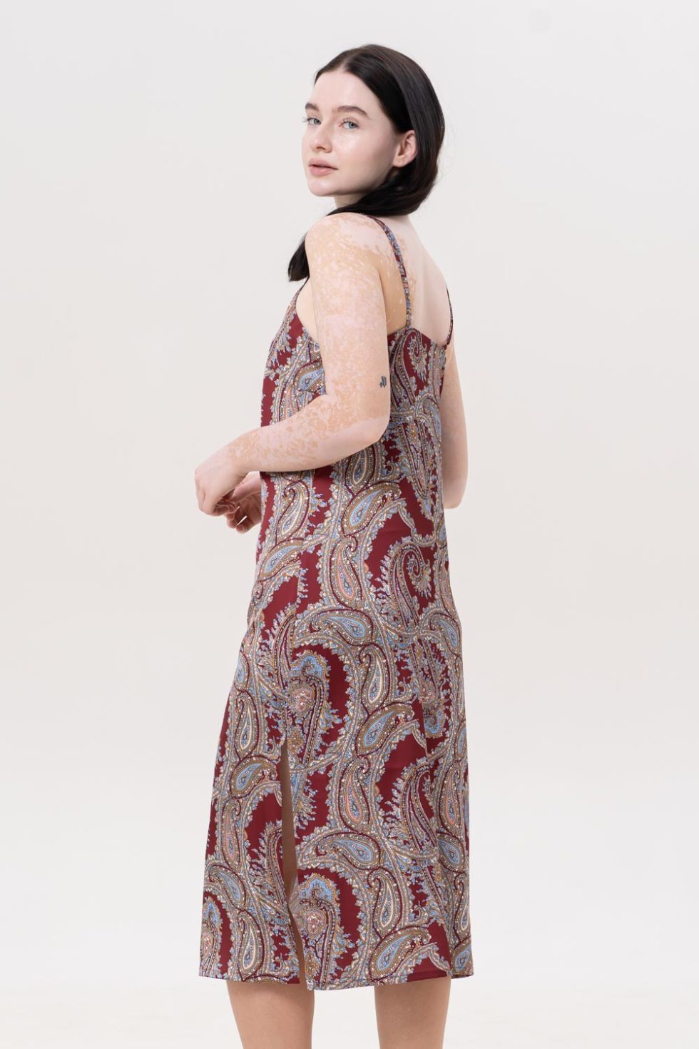 Satin Slip Dresses, Midi Long Slip Dresses Womens | IDENTITY