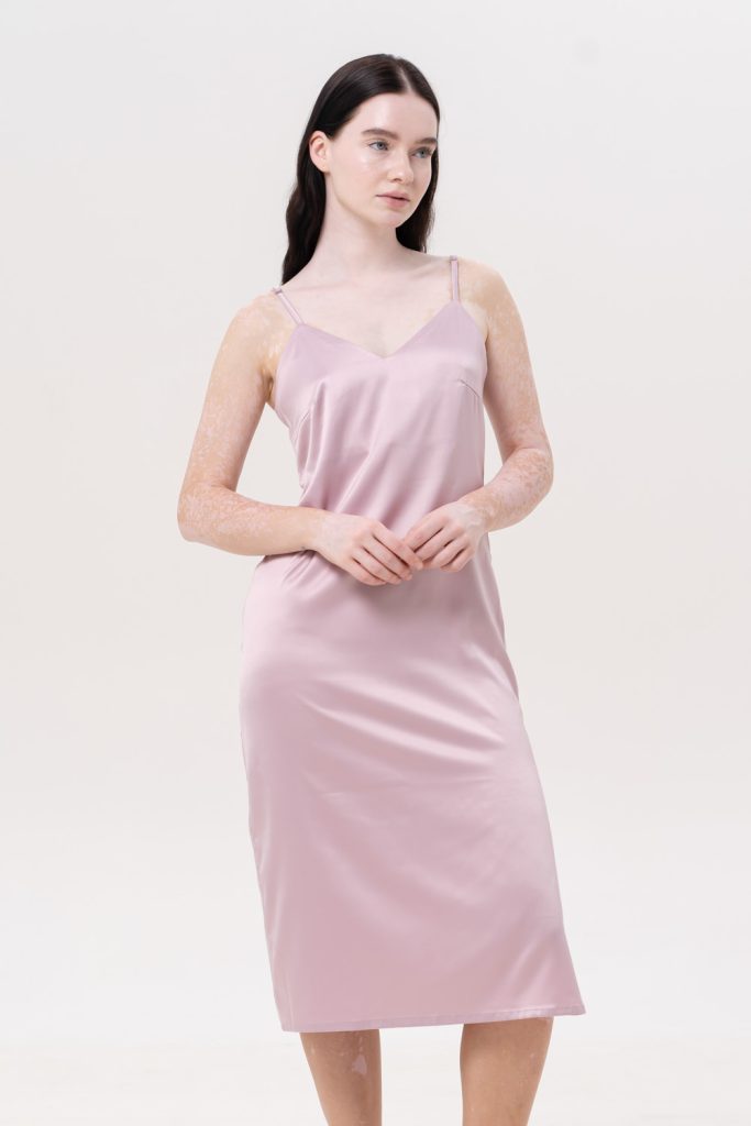 Pink Slip Dress, Silk Nightie, Satin Nightgown Womens | IDENTITY