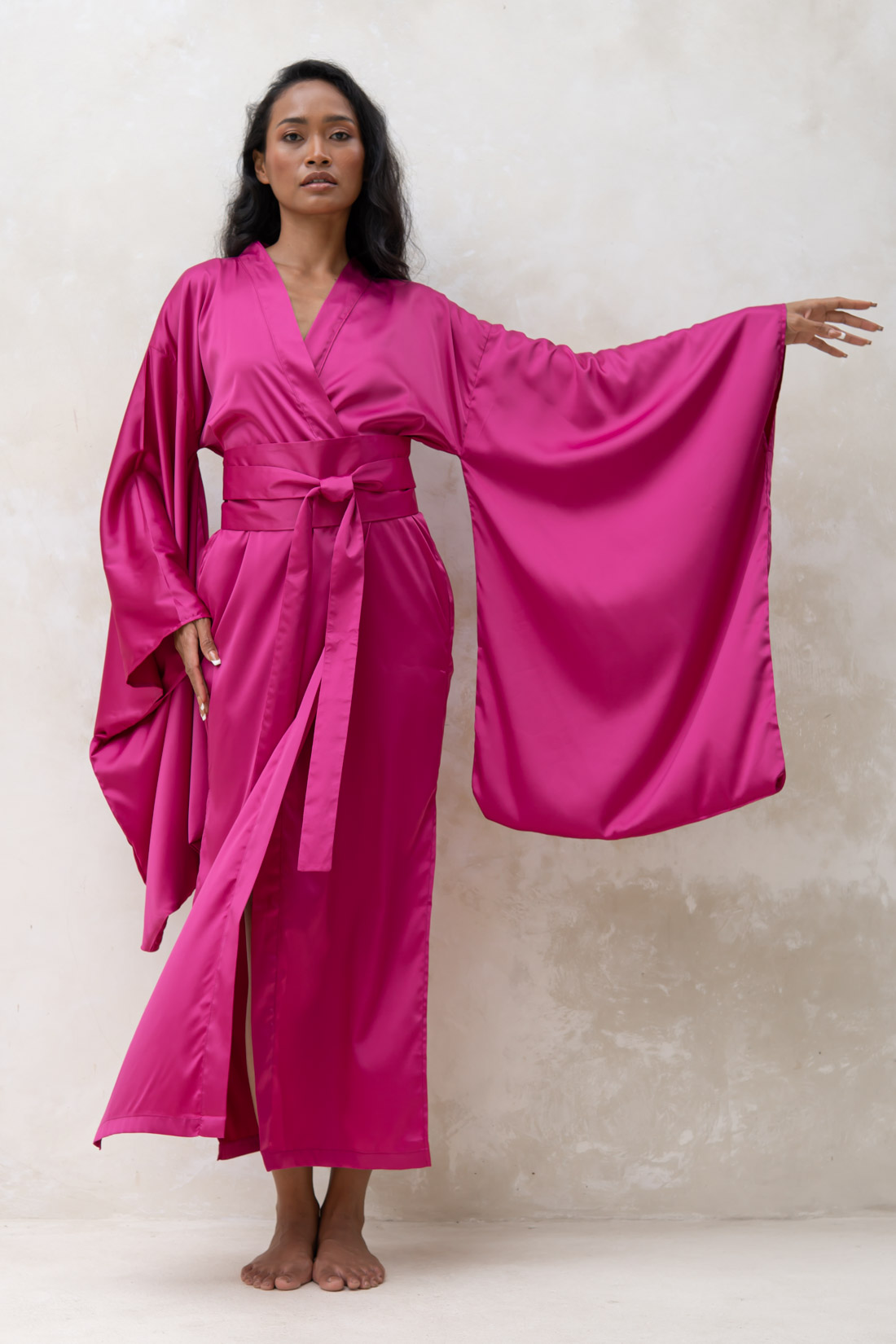 Pink Kimono Robes, Kimono Dressing Gowns Ladies | IDENTITY