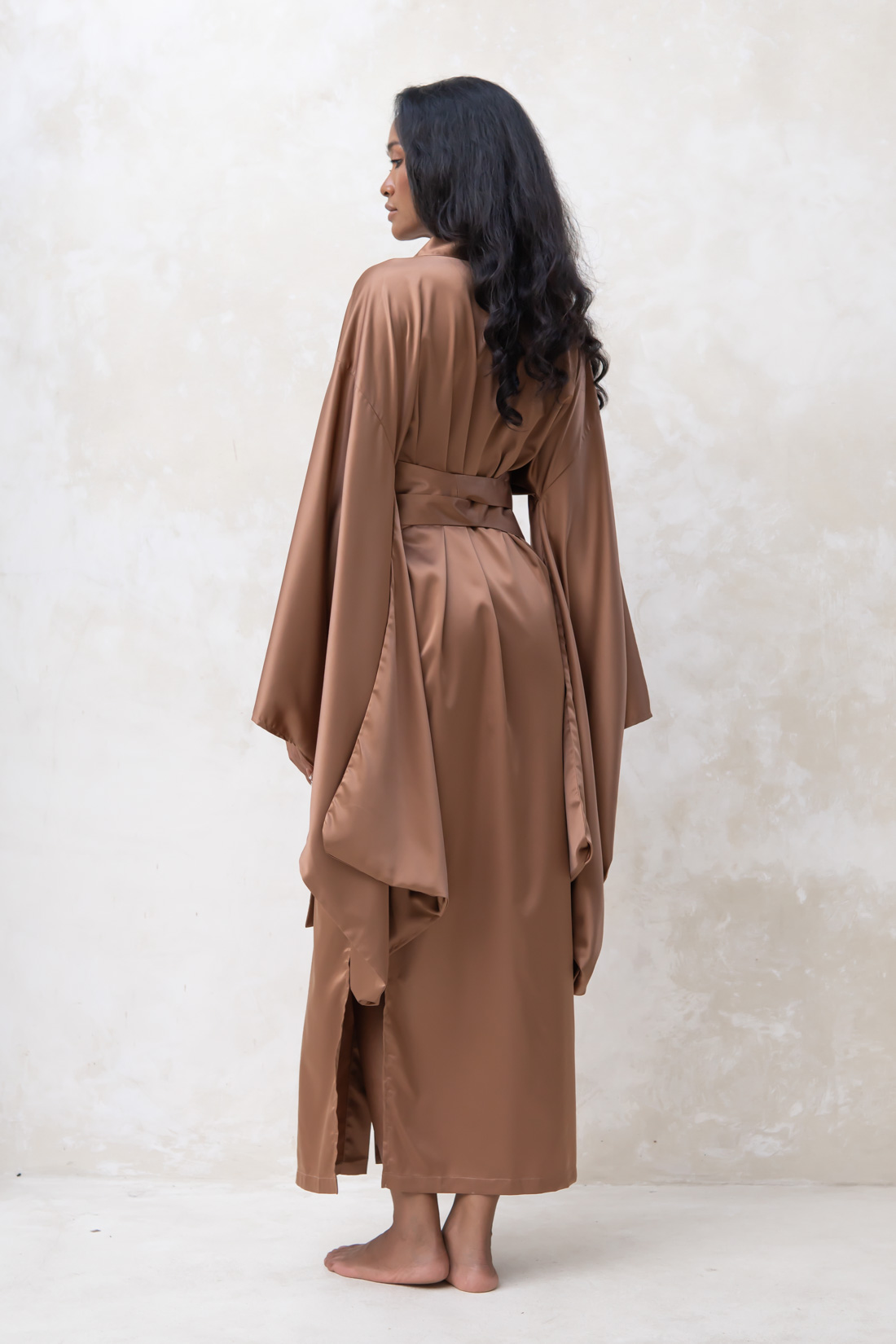 Brown Kimono Robes, Kimono Dressing Gowns Ladies | IDENTITY